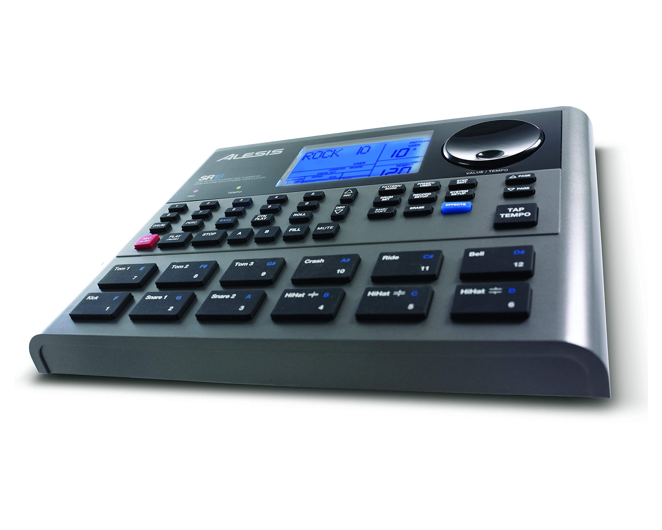 Alesis SR-18 | Studio-Grade Standalone Drum Machine With On-Board Sound Li-brary, Performance Driven I/O and In-Built Effects / Processors (Renewed)
