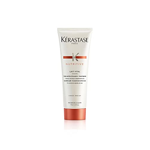Kerastase Nutritive Lait Vital Conditioner | Nourishing and Lightweight Formula for Hydration and Healthy Hair | Adds Shine and Easily Detangles | For Normal or Dry Hair | Old Packaging | 2.5 Fl Oz