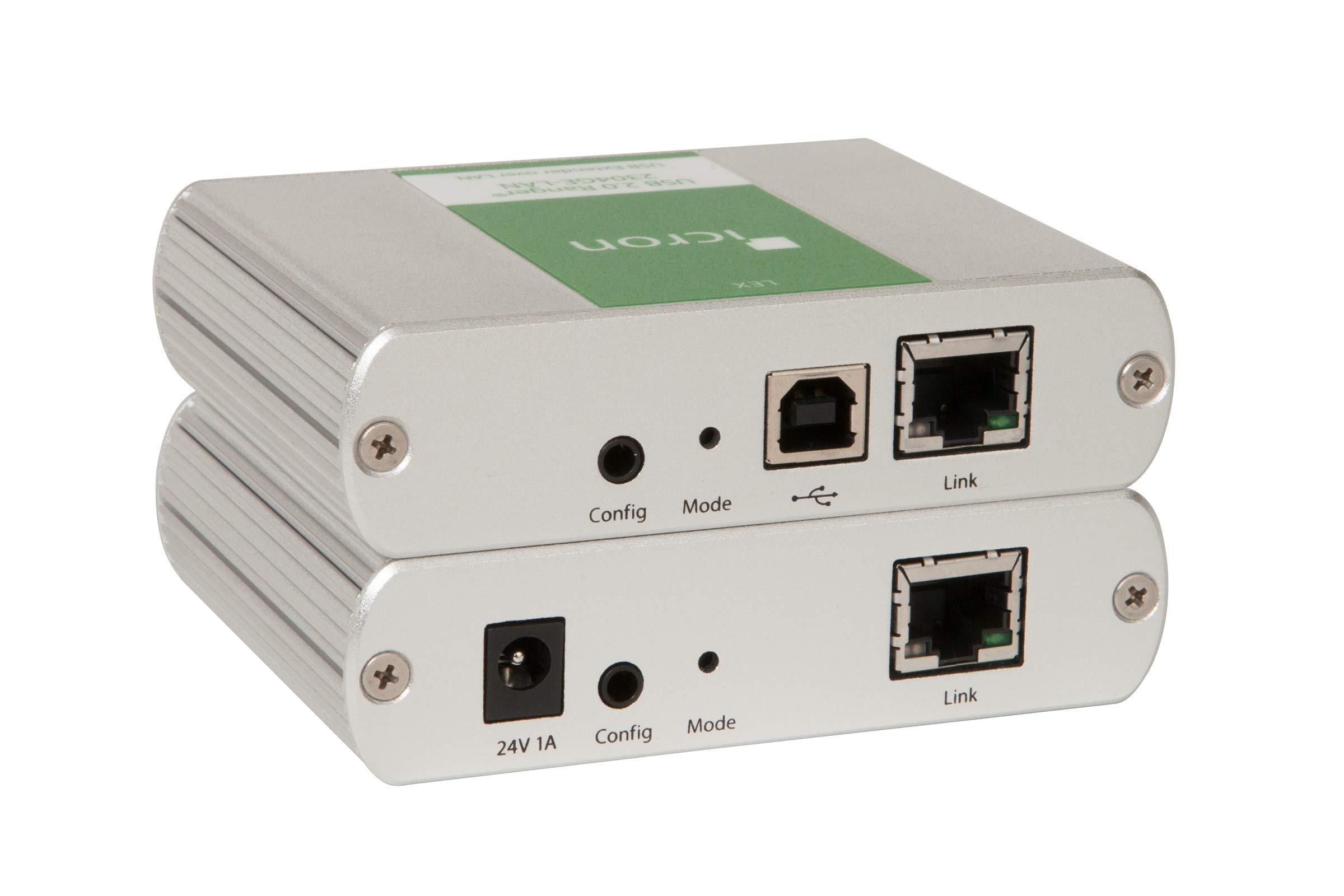 Icron USB 2.0 Ranger 2304GE-LAN 4-port USB 2.0 Ethernet LAN Extender System-NA Power Cord