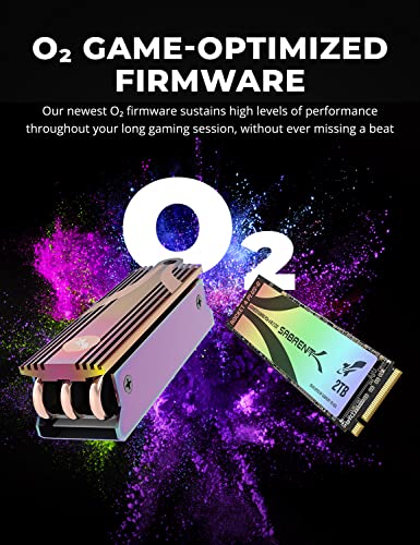 SABRENT Rocket 4 Plus-G 2TB Advanced Gaming M.2 PCIe NVMe SSD, up to 7GBps (SB-RKTG-2TB)