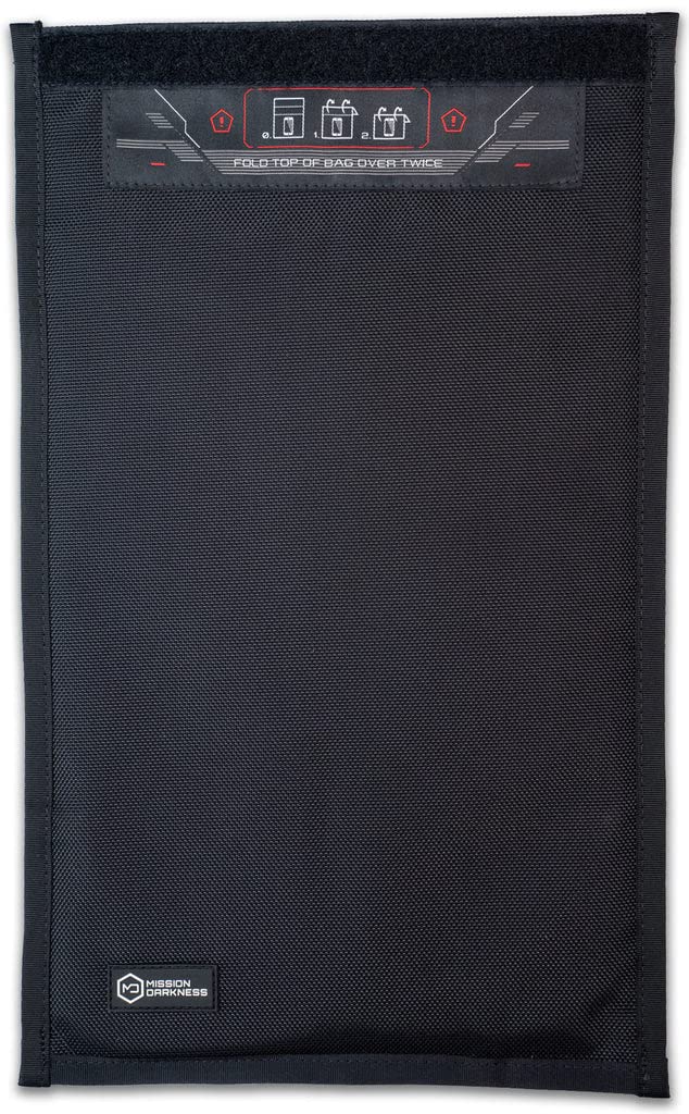 Mission Darkness Non-Window Faraday Bag for Tablets // Device Shielding for Law Enforcement & Military, Executive Privacy, Travel & Data Security, Anti-Hacking Anti-Tracking Anti-Spying Assurance