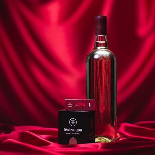 Big Betty - Pinot Protector Wine Bottle Stopper - Air-Tight, No Leak, Food Grade Nitrile - Red (6 Count)