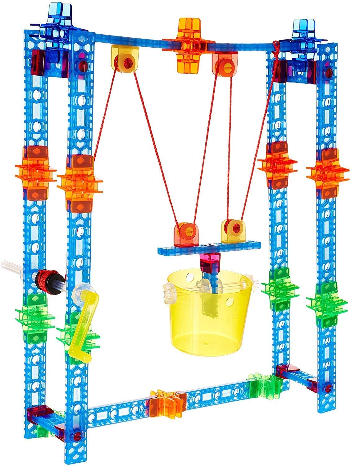 Brackitz Pulleys 90 Piece STEM Simple Machines Building Toy for 7, 8 and 9+ Year Olds | Kids Educational Engineering Construction Set | Hours of Creative Learning and Fun
