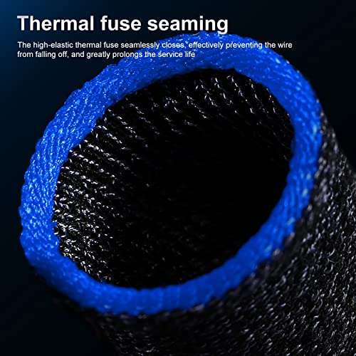 Gaweb Gaming Finger Covers Sweat Proof Breathable 0.98MM Thin Mobile Game Controller Fingertips Sleeves Thumb Gloves Blue A
