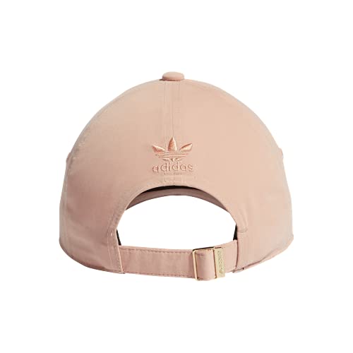 adidas Originals Women's Originals Relaxed Metal Strapback, Dust Pink/Gold, One Size