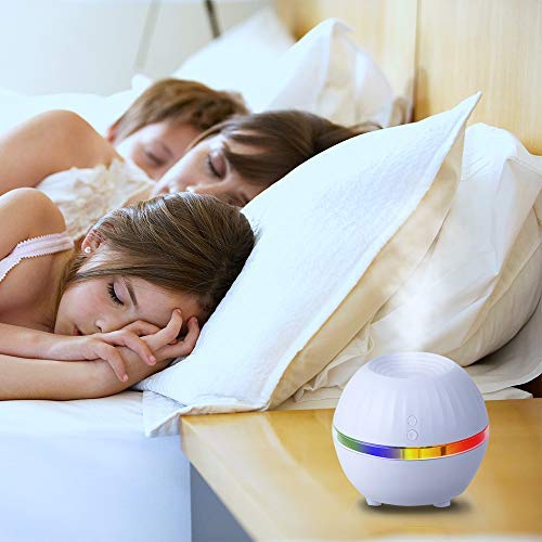 Air Innovations Ultrasonic Cool Mist Personal Humidifier LED Mood Light Model AI-100β Travel Size β for Small Rooms Up to 150 sq. ft. (White)