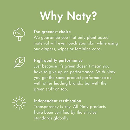 Eco by Naty Nursing Pads β Nipple Pads for Breastfeeding Mothers, Pregnancy and Postpartum, Made from Plant-Based Materials (30 Pads)
