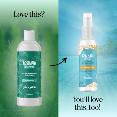Purifying Rosemary Shampoo Sulfate Free - Lavender Rosemary and Tea Tree Shampoo for Thinning Hair and Scalp Care - Paraben and Sulfate Free Clarifying Shampoo for Build Up with Essential Oils