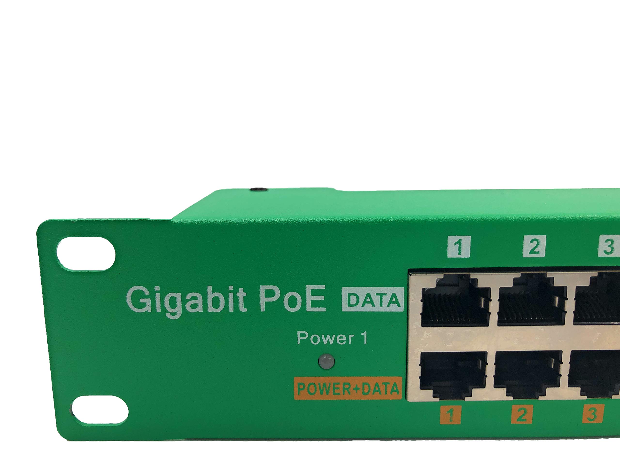 PoE Texas 16 Port 802.3at Gigabit On-Demand PoE Injector with Two 56V 120W Power Supplies for PoE Cameras, IP Phones, WiFi Access Points and More
