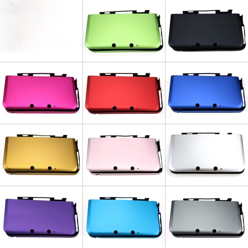 GGZone Aluminum Hard Metal Box Protector Cover Plate Protective Case Housing Shell for Nintend 3DS LLXL (Purple)