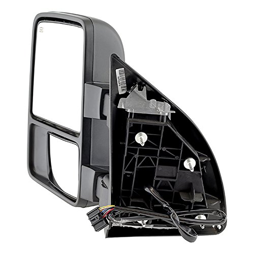 AKKON - For 2008-2016 F250 F350 F450 F550 SuperDuty Smoked Extendable Towing Manual Telescoping Wide Angle Side Mirrors Pair