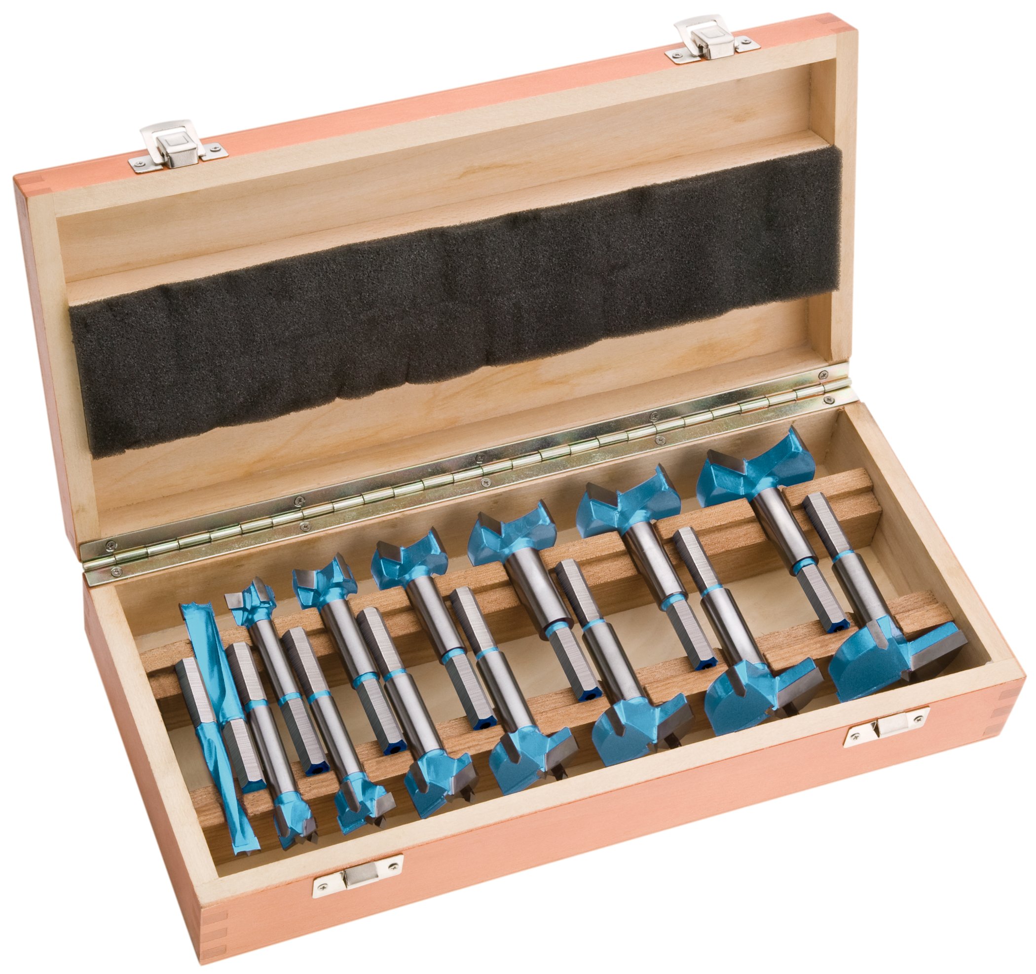 Roman Carbide DC1920 Carbide Forstner Bit Set, 10mm - 50mm, 15-Piece