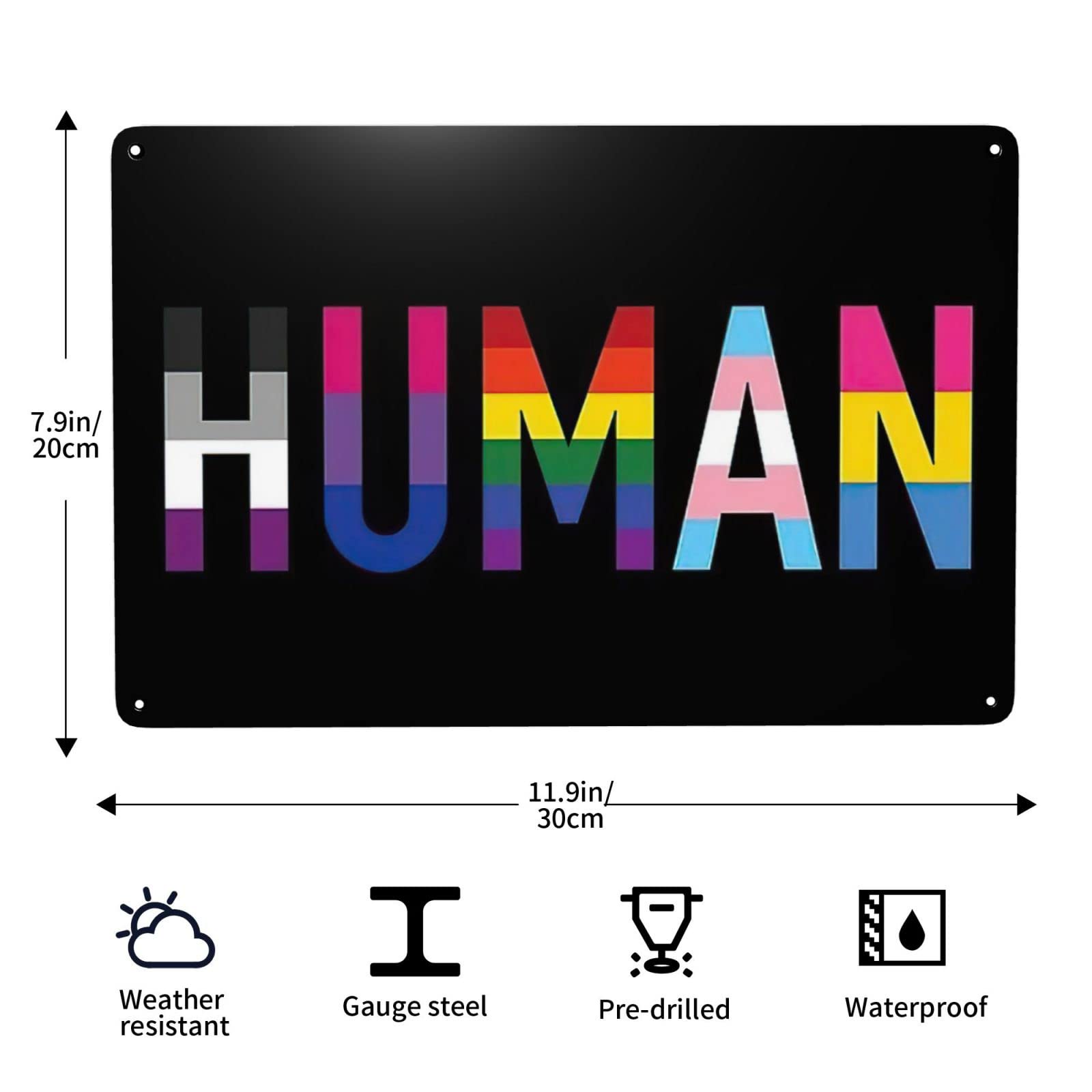 Gay Pride Custom Painting Metal Plate Sign For Home Garden Bars Office Store Club Art Plaque