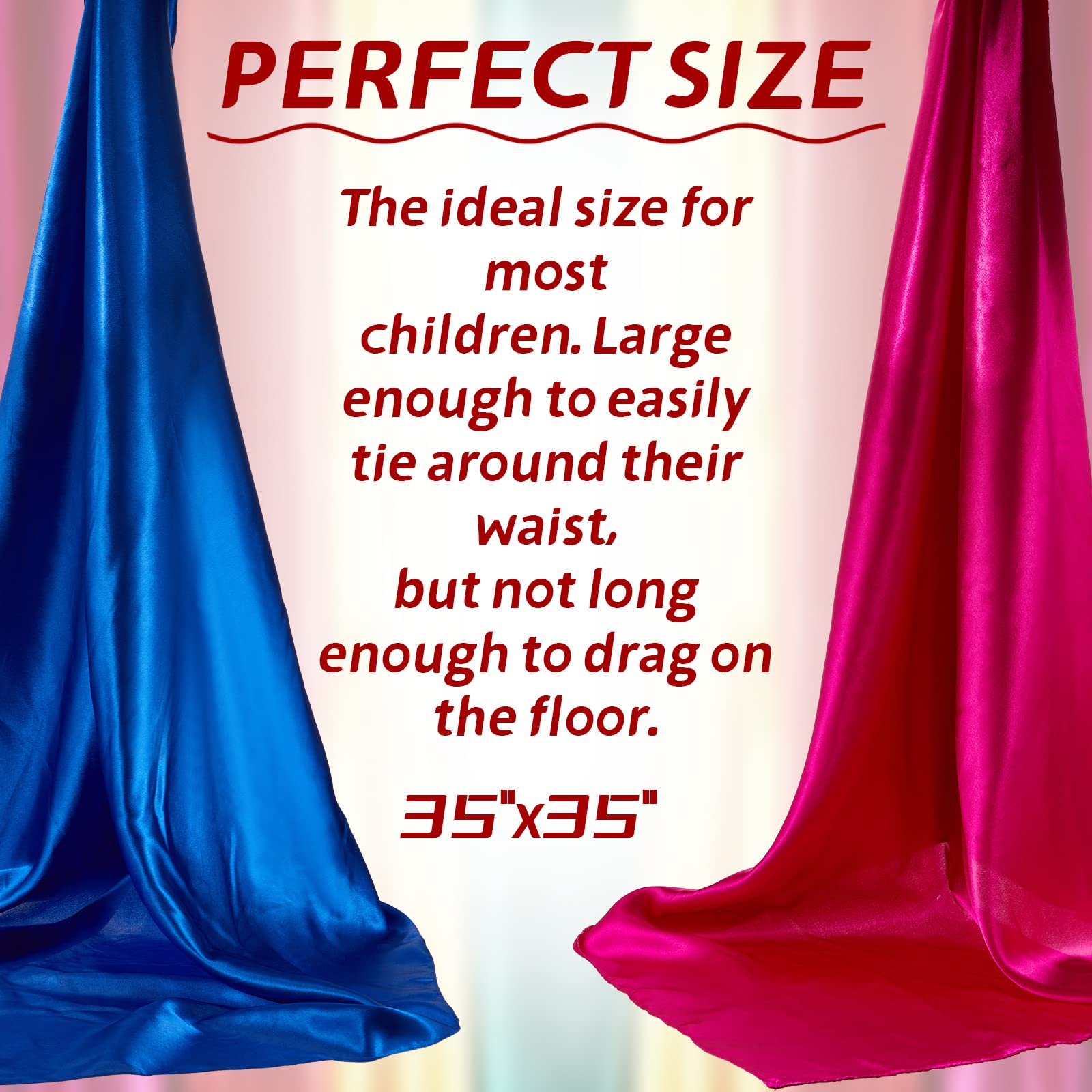 Geyoga 9 Pcs Fabric Play Scarves Rainbow Play Dance Scarves Creative Pretend Juggling Dress 35 x 35 Inch(Classic Colors)