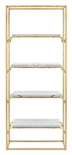 Safavieh Home Collection Fiora 4 Tier Etagere, Gold and White