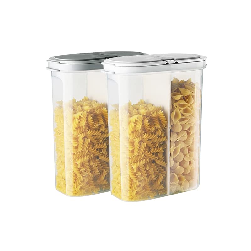 Genérico Storage Containers,Airtight Best Food Storage Containers and Removable partition Design,Storage Jars for transparent gray