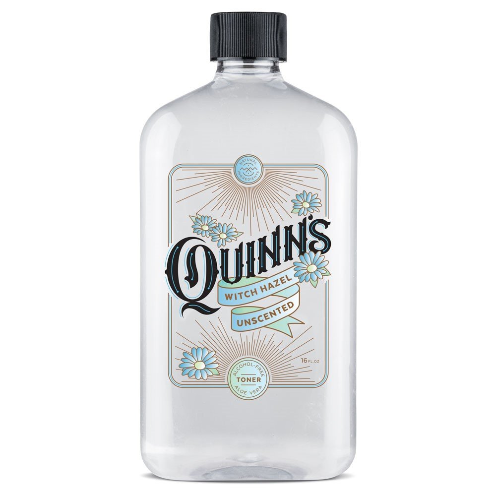 Quinnās Alcohol Free Witch Hazel with Aloe Vera 16 Ounce (Unscented)