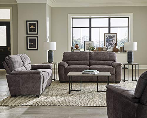 Coaster Furniture Hartsook Upholstered Pillow Top Arm Loveseat Charcoal Grey Love Seats 509752