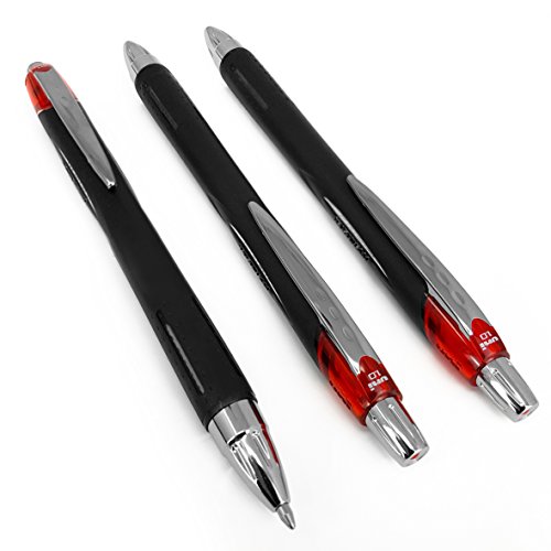 Uni-Ball - Jetstream SXN-210-1.0mm Retractable Rollerball Pen - Red - Pack of 3