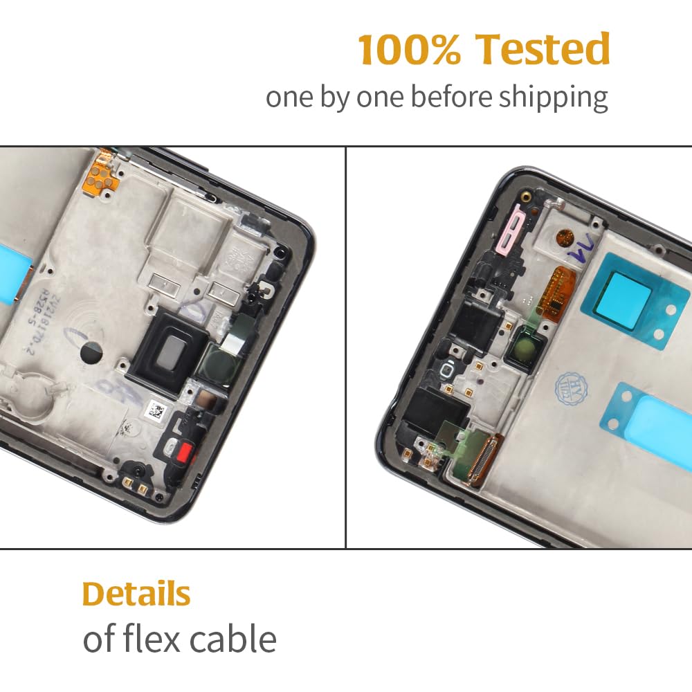 A-MIND for Samsung Galaxy A52 5G SM-A526 Original LCD Display Touch Digitizer (Not for A52 4G) A526U A526T A526V A526A A526B A526U1 A526W Screen Replacement Full Assembly Repair Kits with Frame