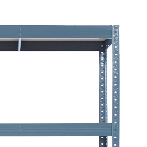 Trestles 36 x 60 4 Tier Adjustable Storage Metal Frame Shelves Boltless Multipurpose Utility Rack Unit for Warehouses and Garages, 800 lb Capacity