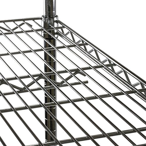 Shelving Inc. 24" d x 60" w x 84" h Chrome Wire Shelving with 5 Shelves