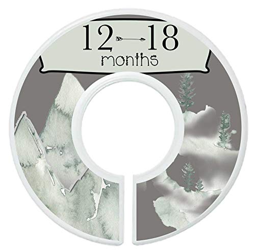 Mumsy Goose Baby Boy Clothes Dividers Nursery Closet Dividers Rustic Mountains