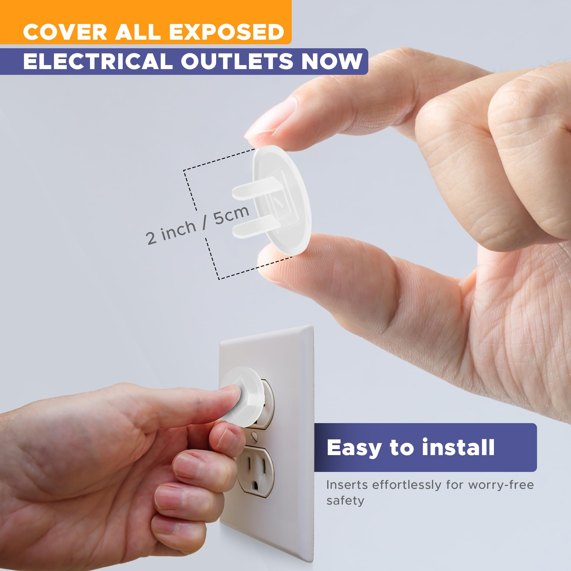 Mommys Helper - Outlet Plugs, (108 Count) (3 Packs Of 36 Count)
