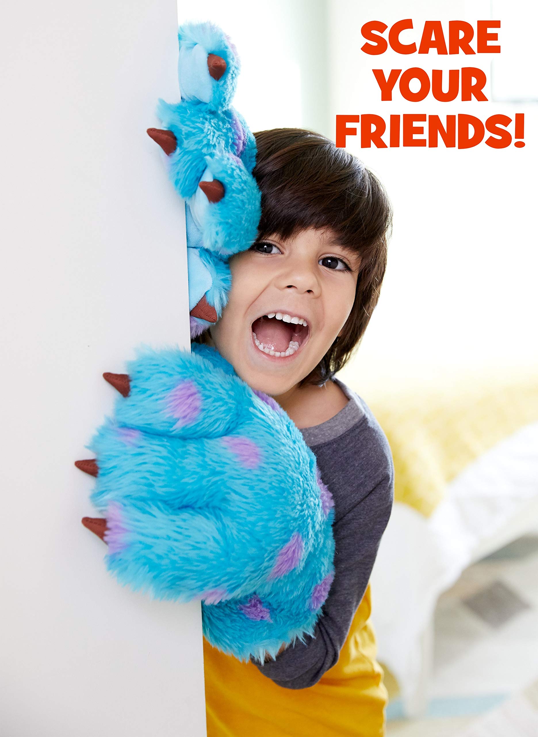 Disney and Pixar Monsters, Inc. Sulley Plush Claw Wearable Life Size Gloves Roleplay Toy For Kids 3 Yrs and Up