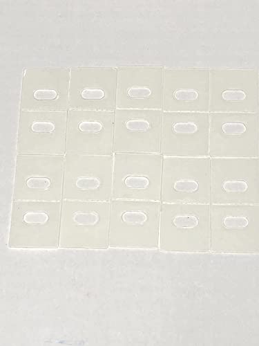 Amazing Drapery Hardware Clear Vertical Blind Repair Tabs, Pre Cut, for All Vertical Vanes or Slats, 10 Pack