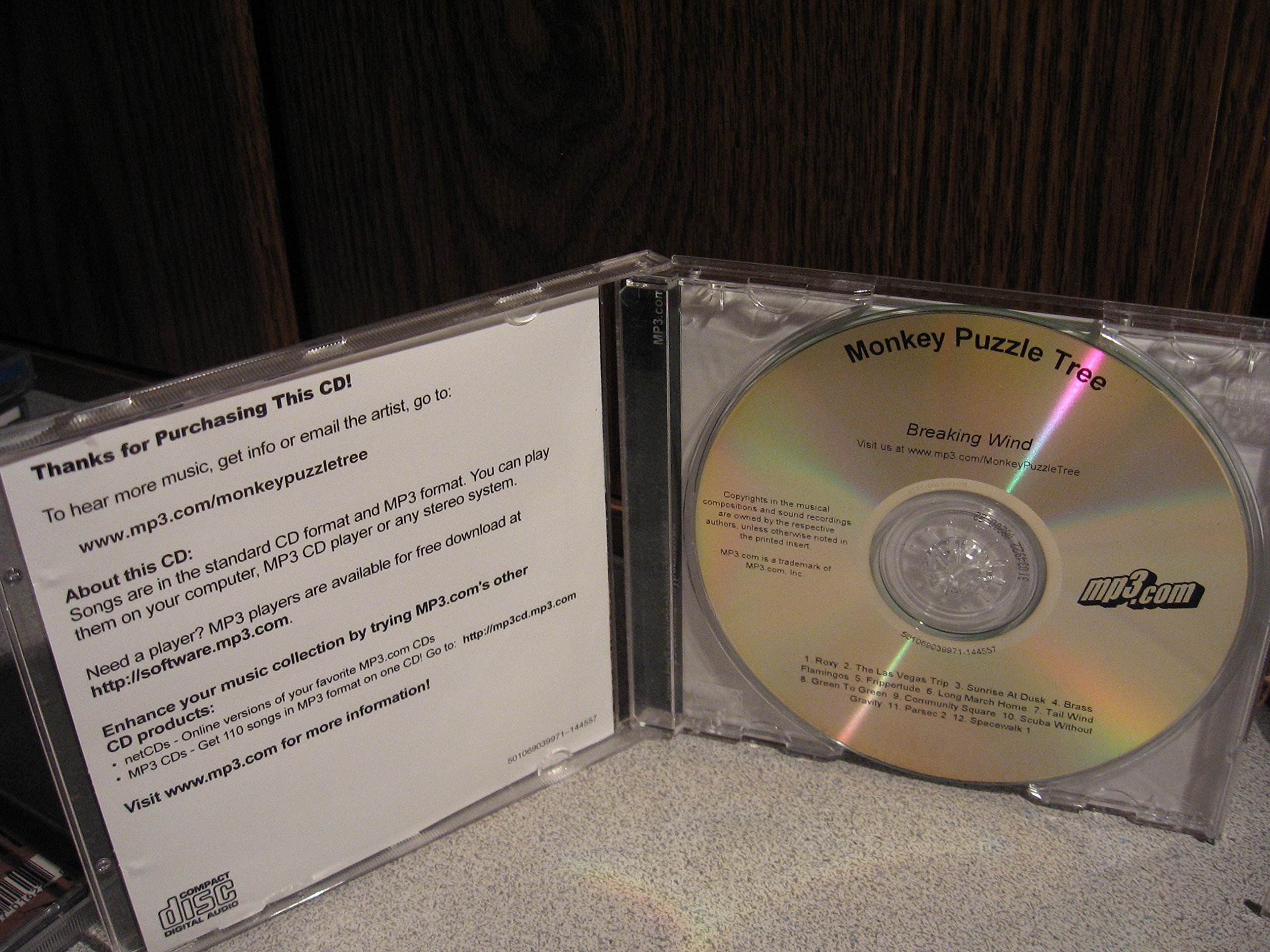 Monkey Puzzle Tree - Breaking Wind CD 12-tracks (disc is standard CD format and MP3 format)RARE [Audio CD]