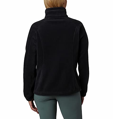 Columbia Womens Benton Springs Full Zip Fleece, Black, X-Large