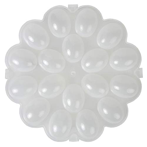 Trenton Gfits Deviled Egg Tray | Durable Plastic | SafelyTransport Perfect Deviled Eggs | Holds Up To 18 Deviled Eggs