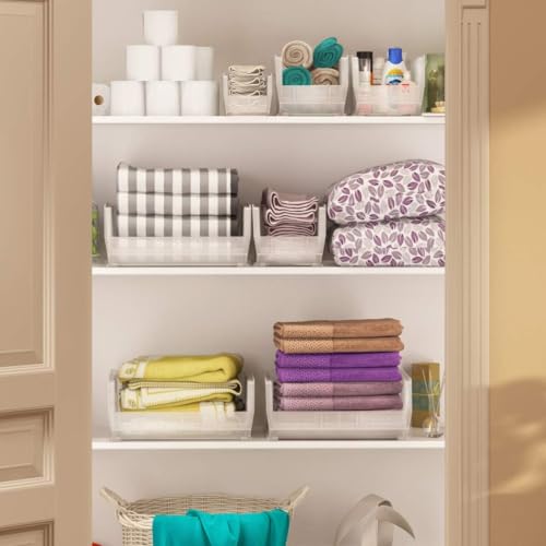 Akro-Mils 30240 AkroBins Plastic Hanging Stackable Storage Organizer Bin, 15-Inch x 8-Inch x 7-Inch, Clear, 12-Pack
