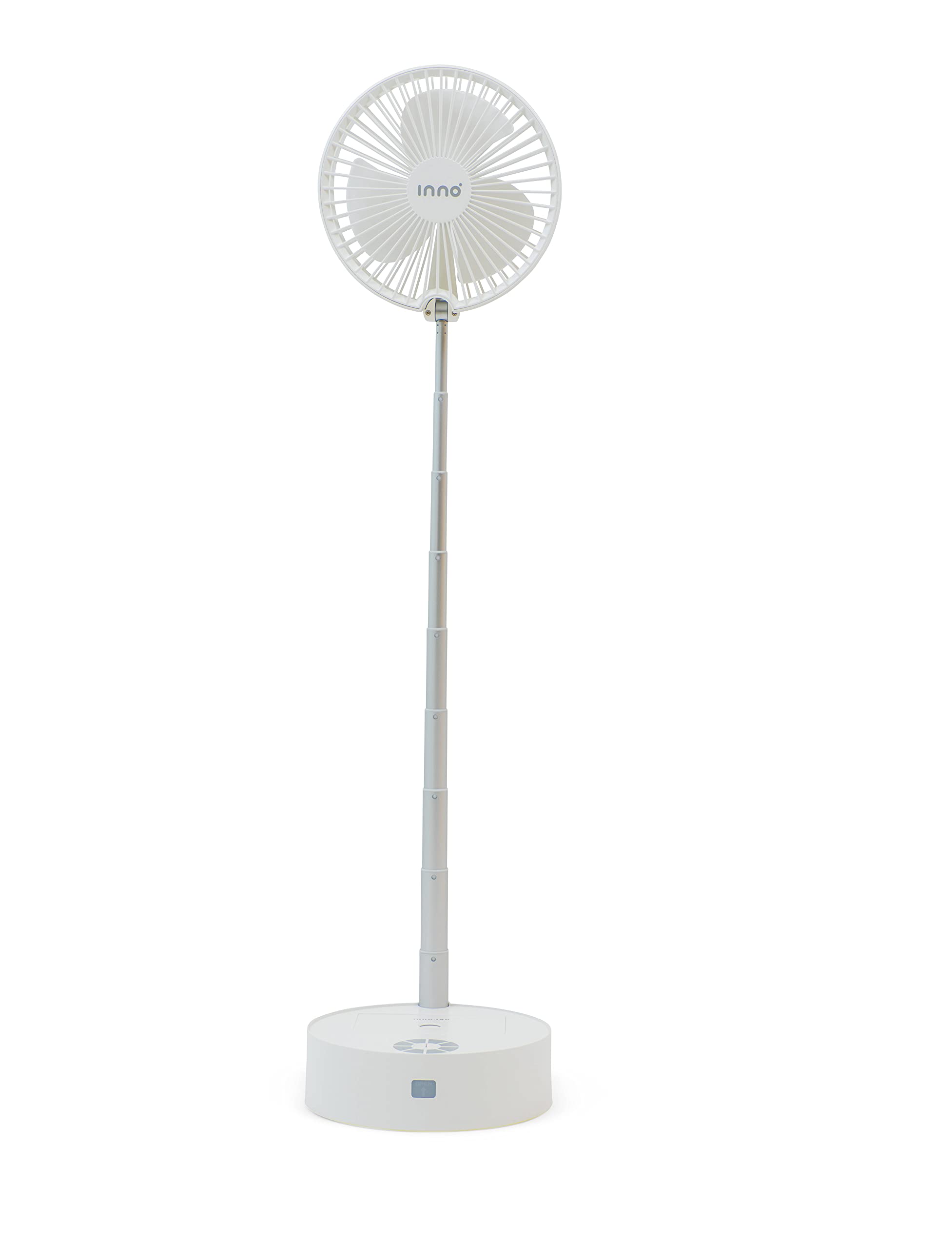 INNO Portable Fan & Essential Oil Diffuser – Foldable Standing or Desk Fan with Night Light, Air Diffuser, Humidifier – 24 Hr. Run Time, Peach Pink