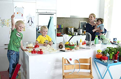 Kuhn Rikon KinderKitchen Children’s Knife, Set of 3 - Including Scissors, Green, Blue & White