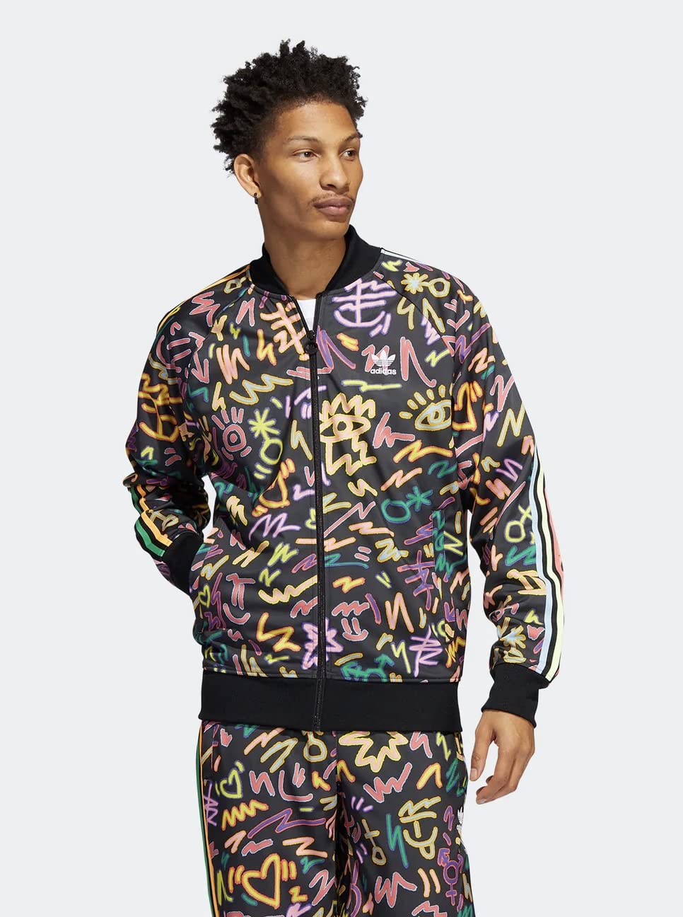 adidas Originals Love Unites Superstar Tracktop, Multicolor, Large