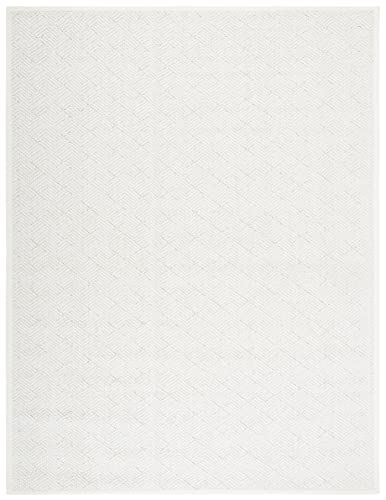 SAFAVIEH Natural Fiber Collection 9' x 12' Ivory NF487A Handmade Premium Wool & Jute Area Rug