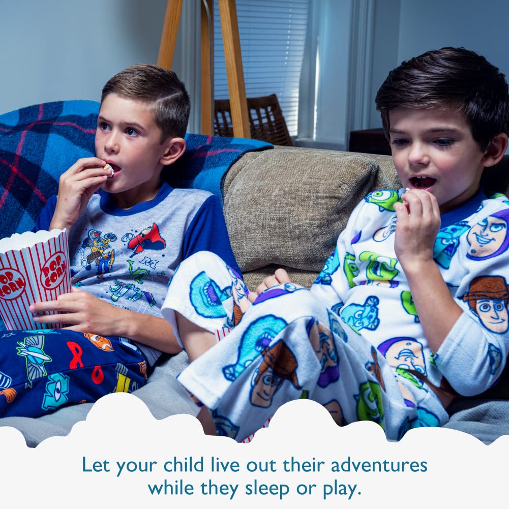 Disney Boys' Toy Story 2-Piece Snug-Fit Cotton Pajamas Set With Book, COUNT ON ME, 4T