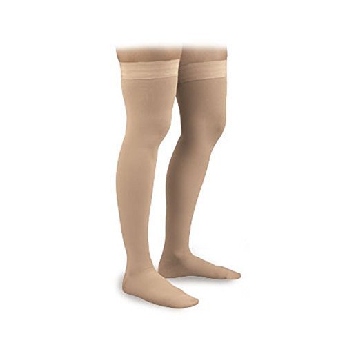 Activa Graduated Therapy Unisex Thigh Highs w/ Uni-Band Top 20-30 mmHg X-Large Beige - H3204