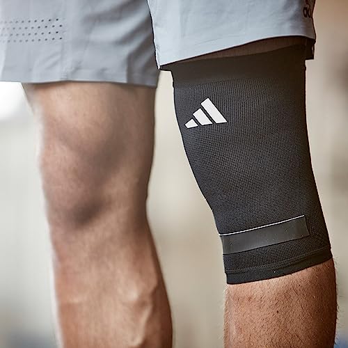 adidas Performance Climacool Knee Support Sleeve - Knee Sleeve for Support, Training, and Competitions - Ergonomic Design, Silicone Grip, Breathable Seamless Design - Black, Medium