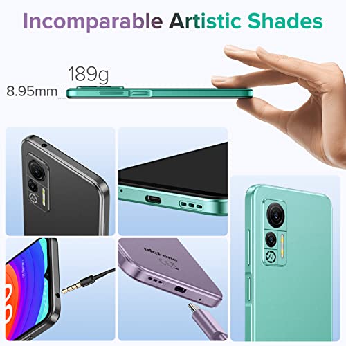 Ulefone Note 14 Unlocked Smartphone - 6.52-inch HD+ Android 12 OS 7GB RAM+16GB ROM 4500mAh Battery 5MP Front Camera 3-Card Slot Glove Mode Supported GPS/Type C Unlocked Mobile Cell Phone (Green)