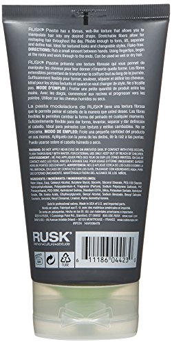 RUSK Paste, Defines and Texturizes Hair, 4 oz.