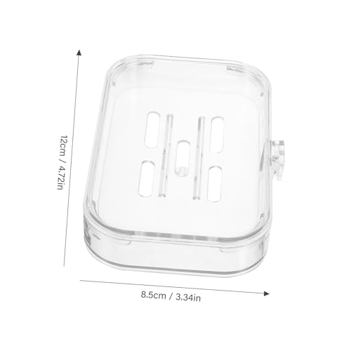 Alipis 3 Pcs Soap Dispenser Pineapple Eye Remover Tool Clear Stand Soap Grid Tray Foam Dispenser Soap Holder Bathroom Soap Drainer Metric Tape Measure Detachable Soap Dish 2 Tier Tray