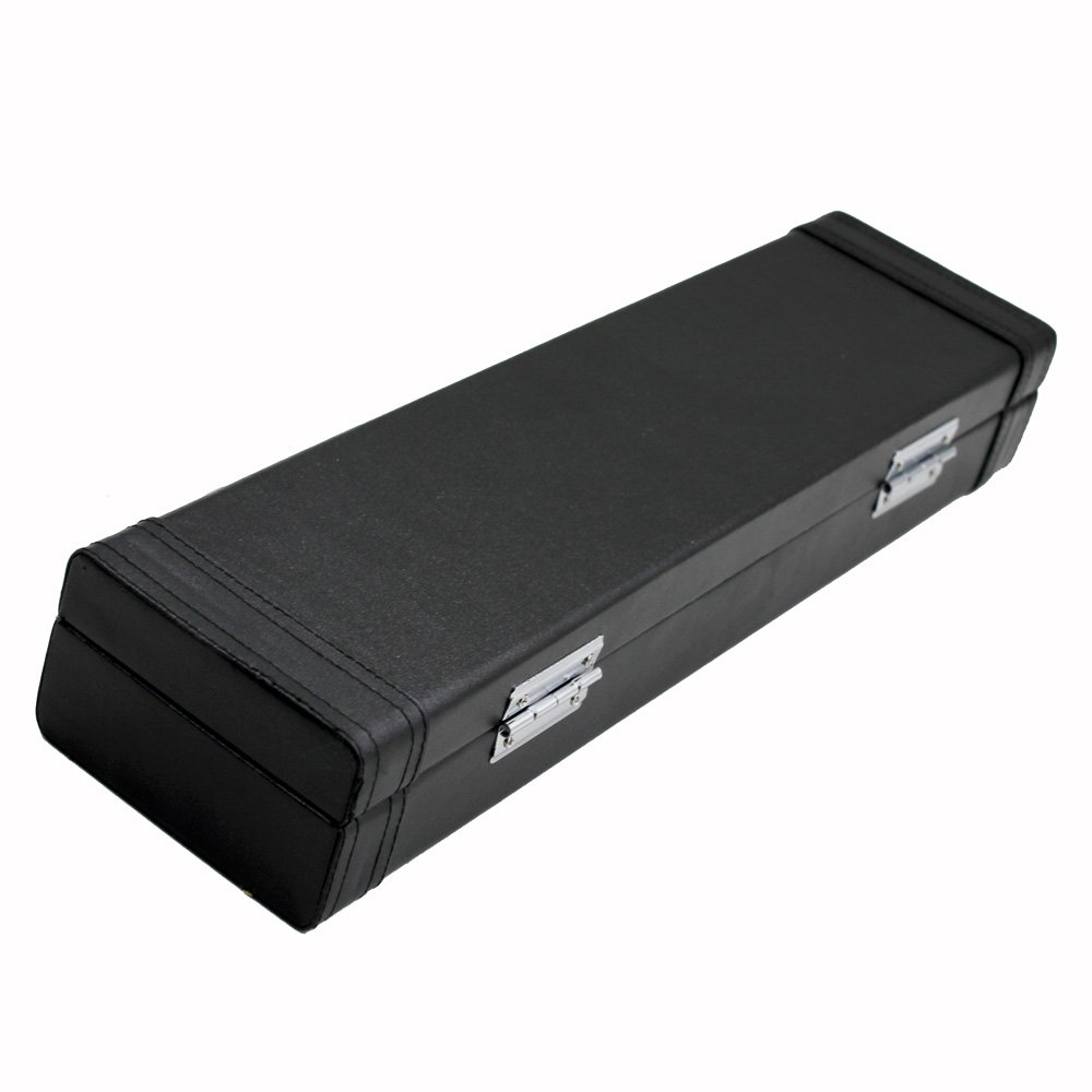Andoer Portable Gig Bag Box Leather for Western Concert Flute with Buckle Foam Cotton Padded