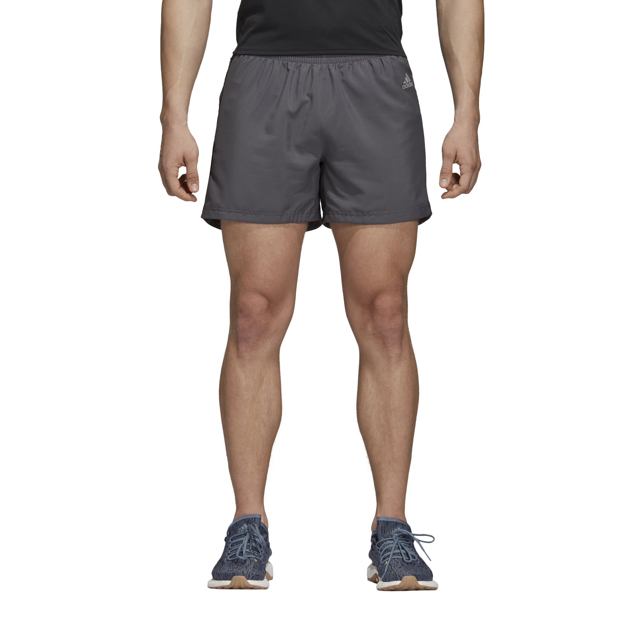 adidas Running Response Short, Grey Five/Black, Large-7"