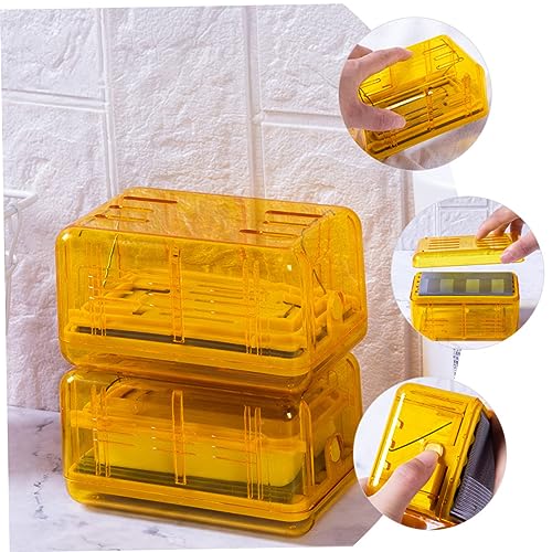 Alipis Box foaming soap case foaming soap Container Soap Tray Soap Dispenser with Sawtooth Roller Soap Roller Dispenser foaming soap Dispenser Clothes Container saponins 2 in 1 Travel pp