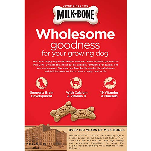 Milk-Bone Original Dog Treats Biscuits for Puppies, 16 Ounces (Pack of 6)