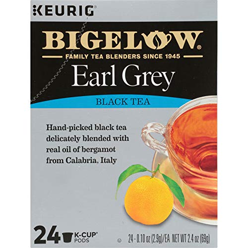Bigelow Earl Grey Black Tea Keurig K-Cups, 24 Count Box (Pack of 1), Caffeinated 24 K-Cup Pods Total