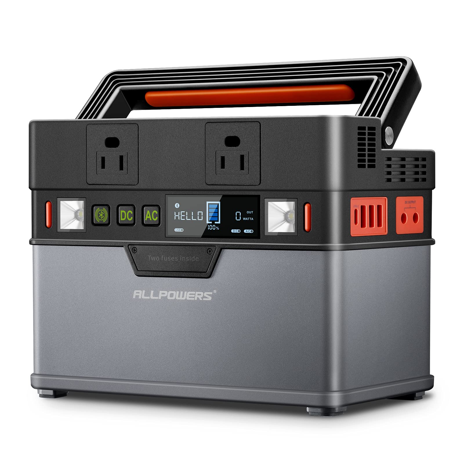 ALLPOWERS Portable Power Station 300W, 288Wh Portable Power Source, 110V/78000mAh Backup Battery Power Supply with Pure Sine Wave, Solar Generator for Outdoors Camping Travel RV Emergency